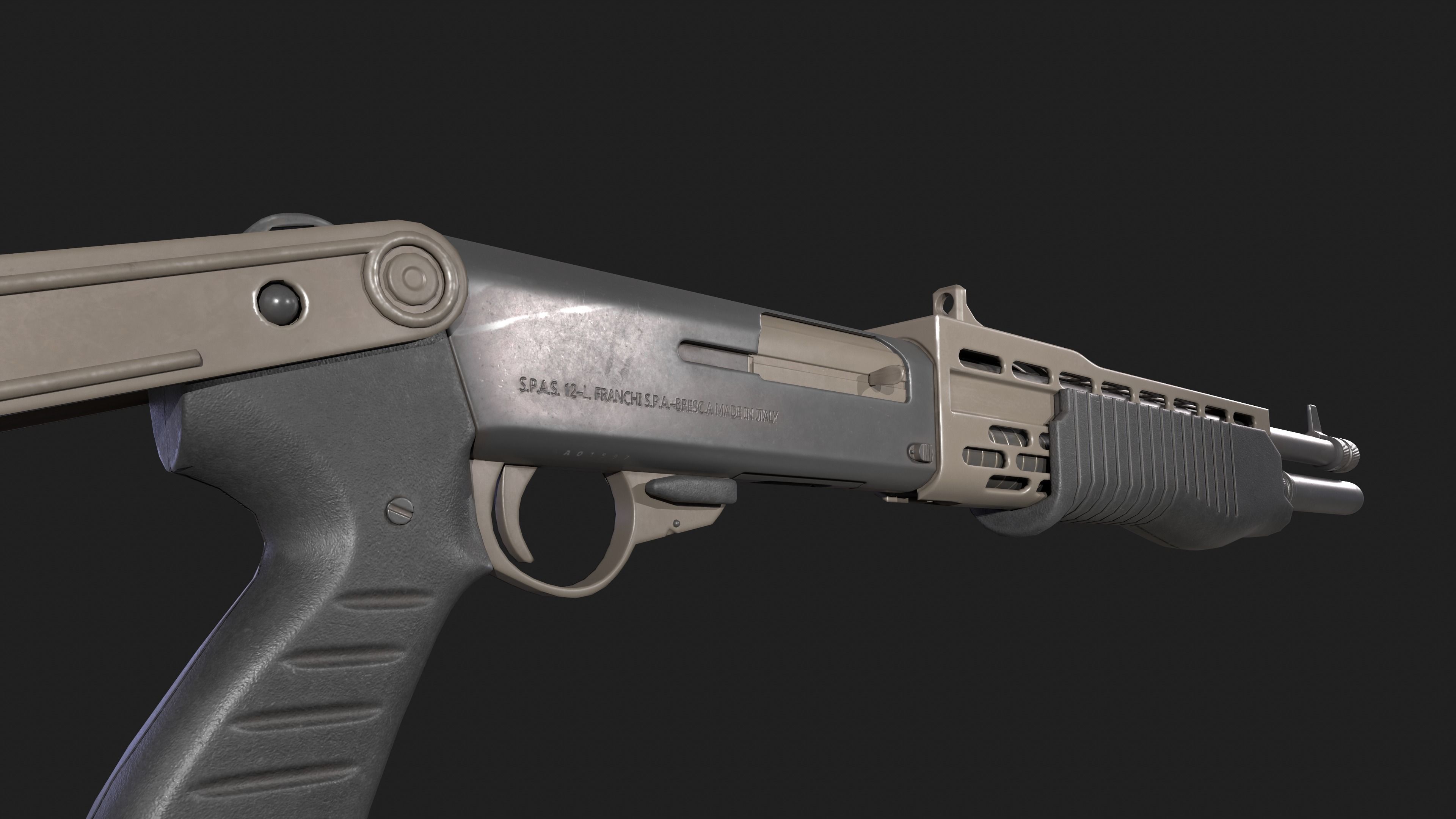 3D model Spas-12 VR / AR / low-poly | CGTrader