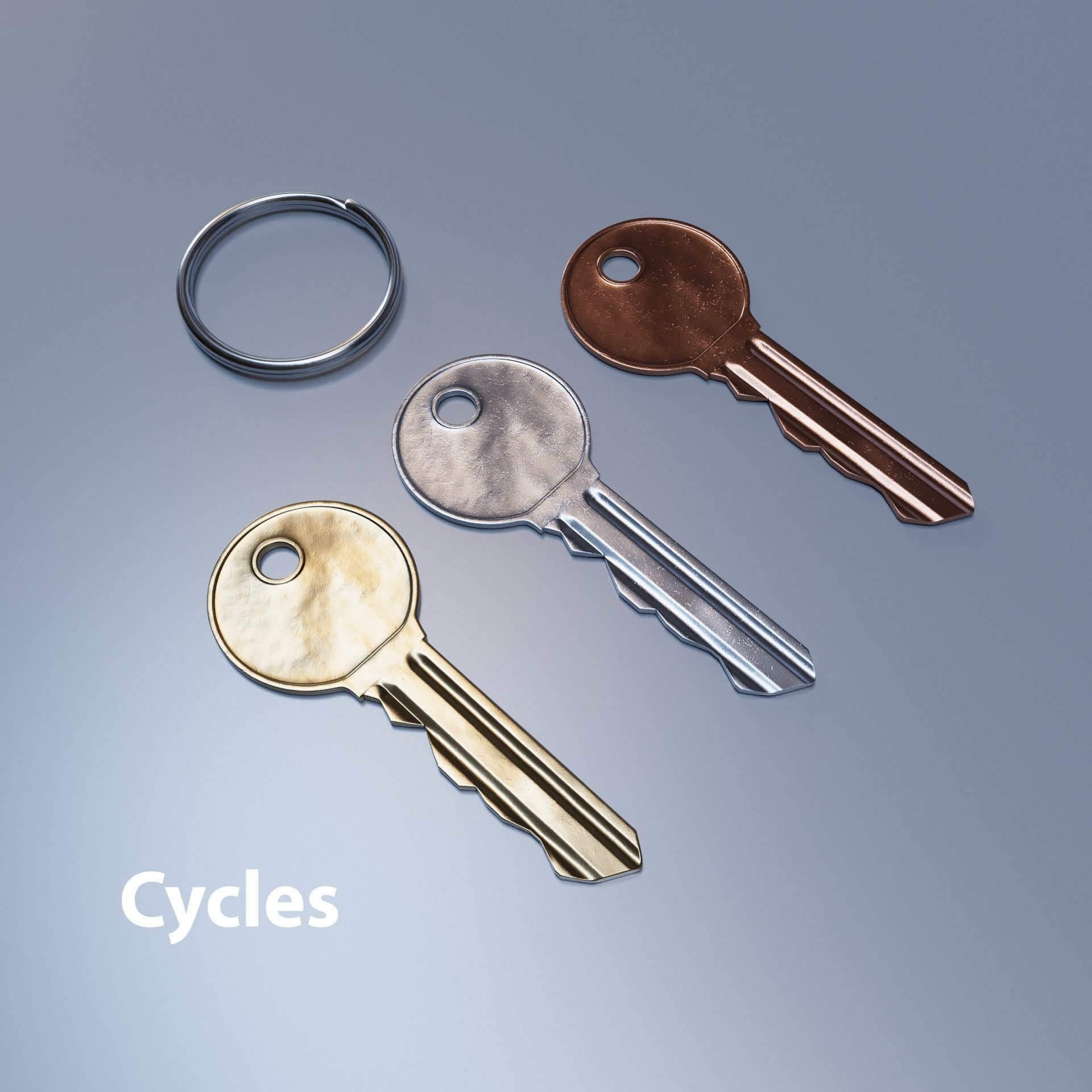 3D model Keys - Cycles and Eevee VR / AR / low-poly | CGTrader