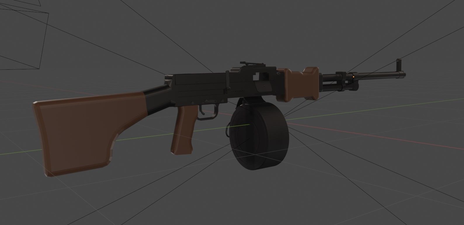 3D model Rpd Low Poly VR / AR / low-poly | CGTrader