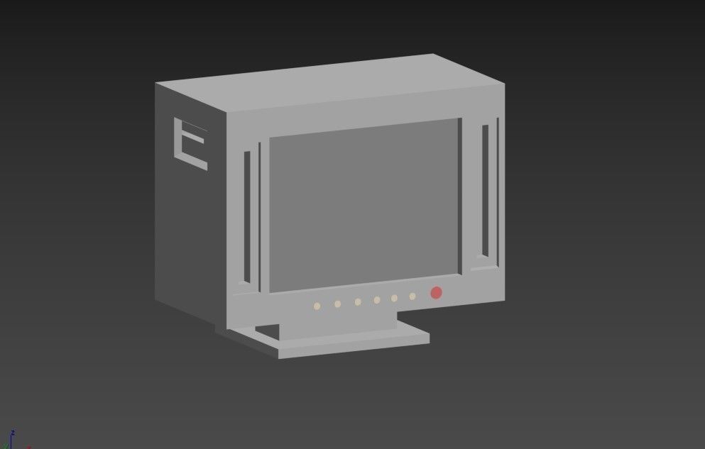 crt tv free 3D model | CGTrader