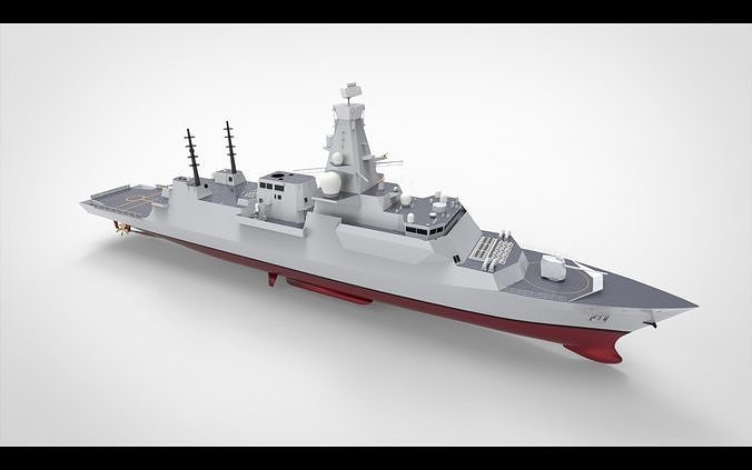 Frigate Type 26 3D model | CGTrader