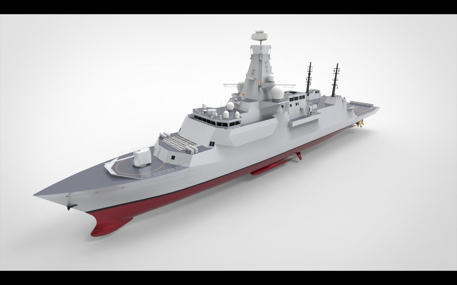 Frigate Type 26 3D model | CGTrader