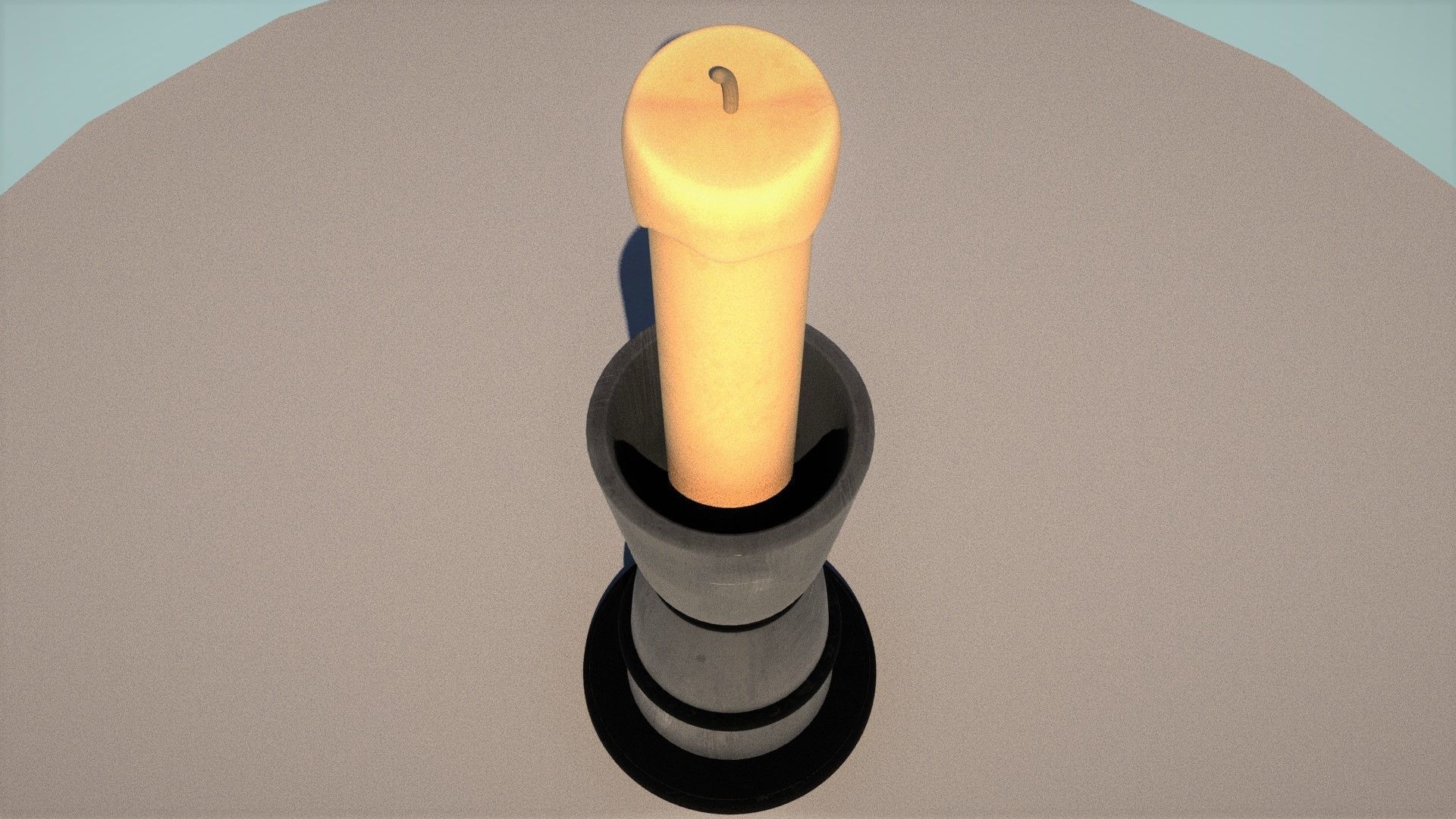 Low Poly Candle free VR / AR / low-poly 3D model | CGTrader