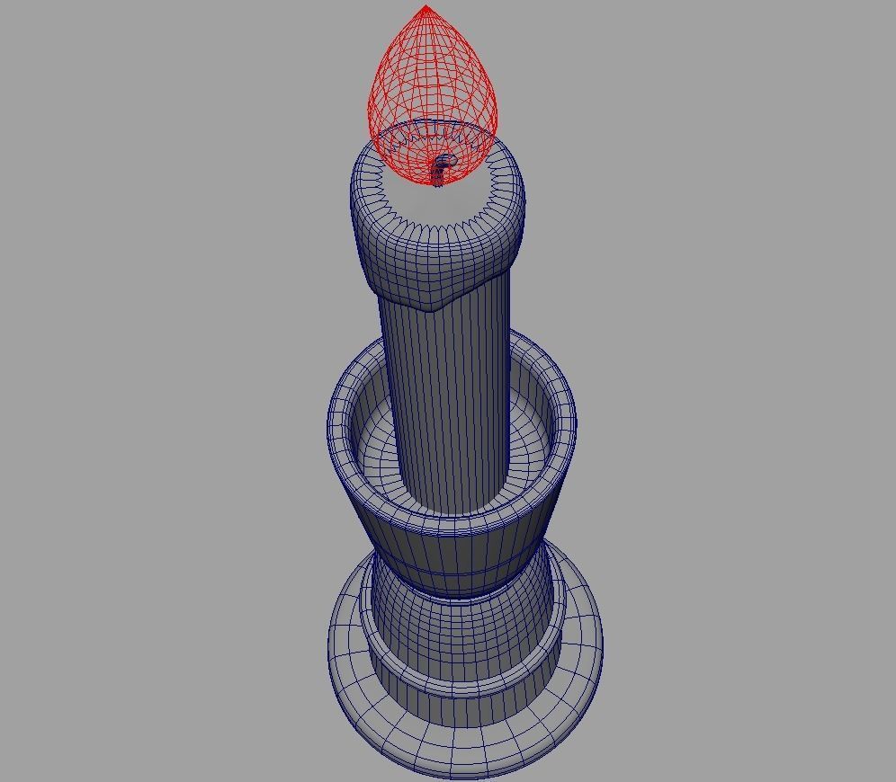 Low Poly Candle free VR / AR / low-poly 3D model | CGTrader