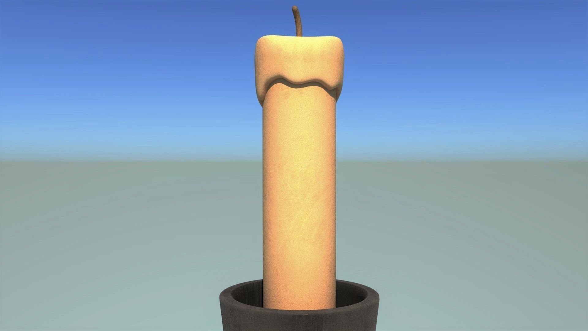 Low Poly Candle free VR / AR / low-poly 3D model | CGTrader