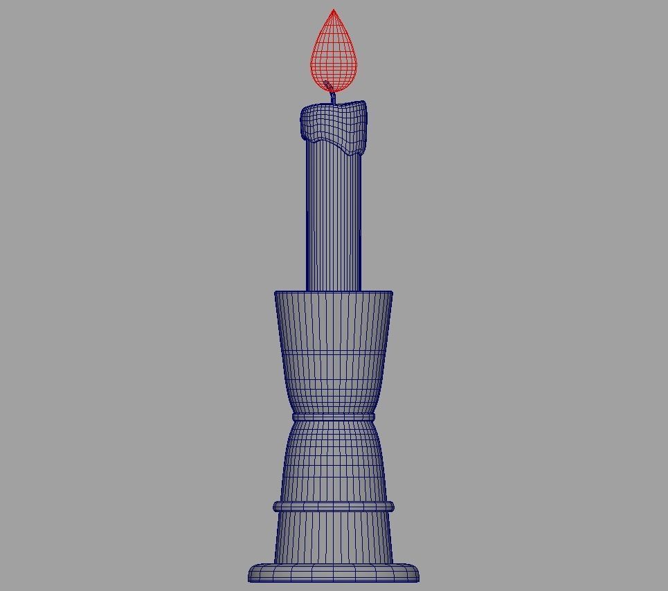 Low Poly Candle free VR / AR / low-poly 3D model | CGTrader