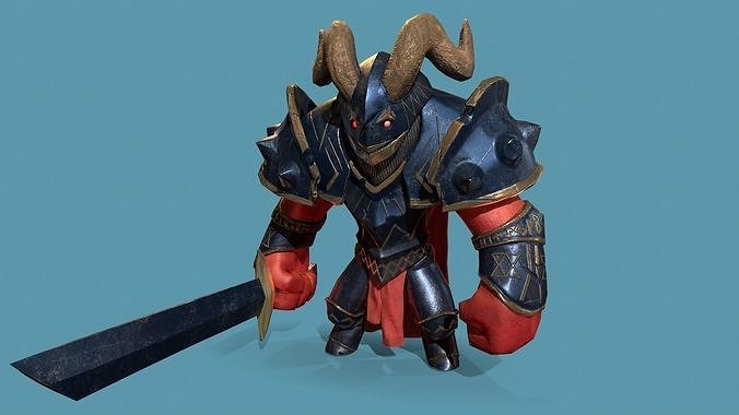 3D model Demon knight VR / AR / low-poly | CGTrader