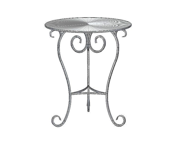 The handmade wrought iron table 3D model | CGTrader