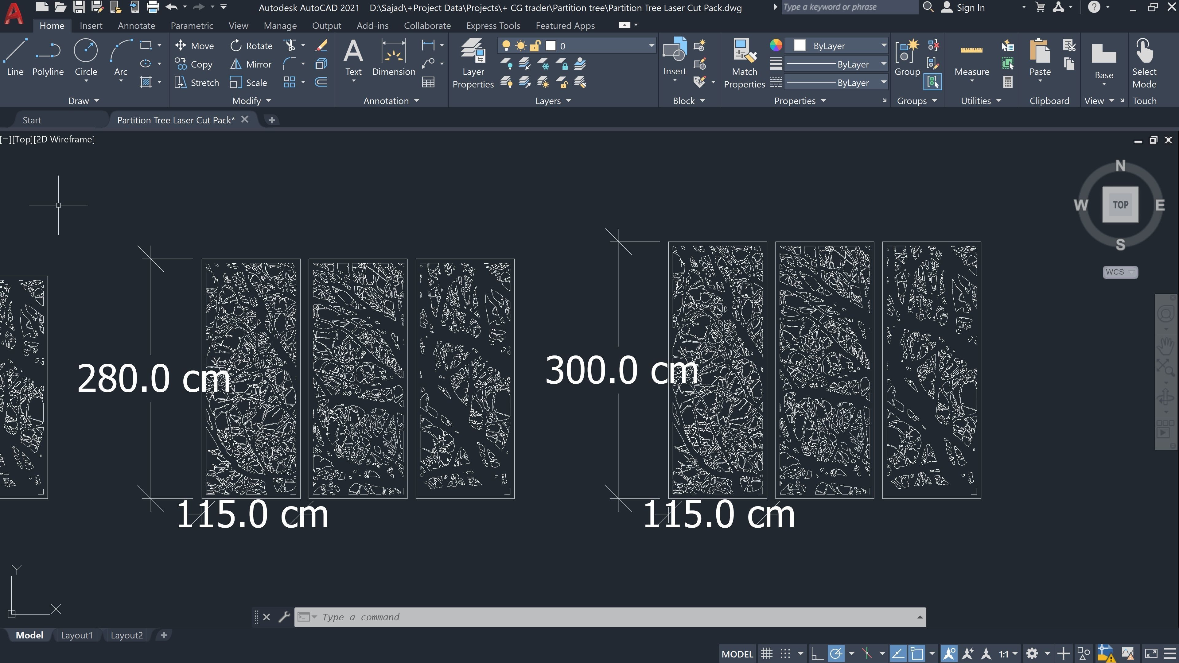 Portable Partition Full Package laser cut cnc files 3D model 3D ...