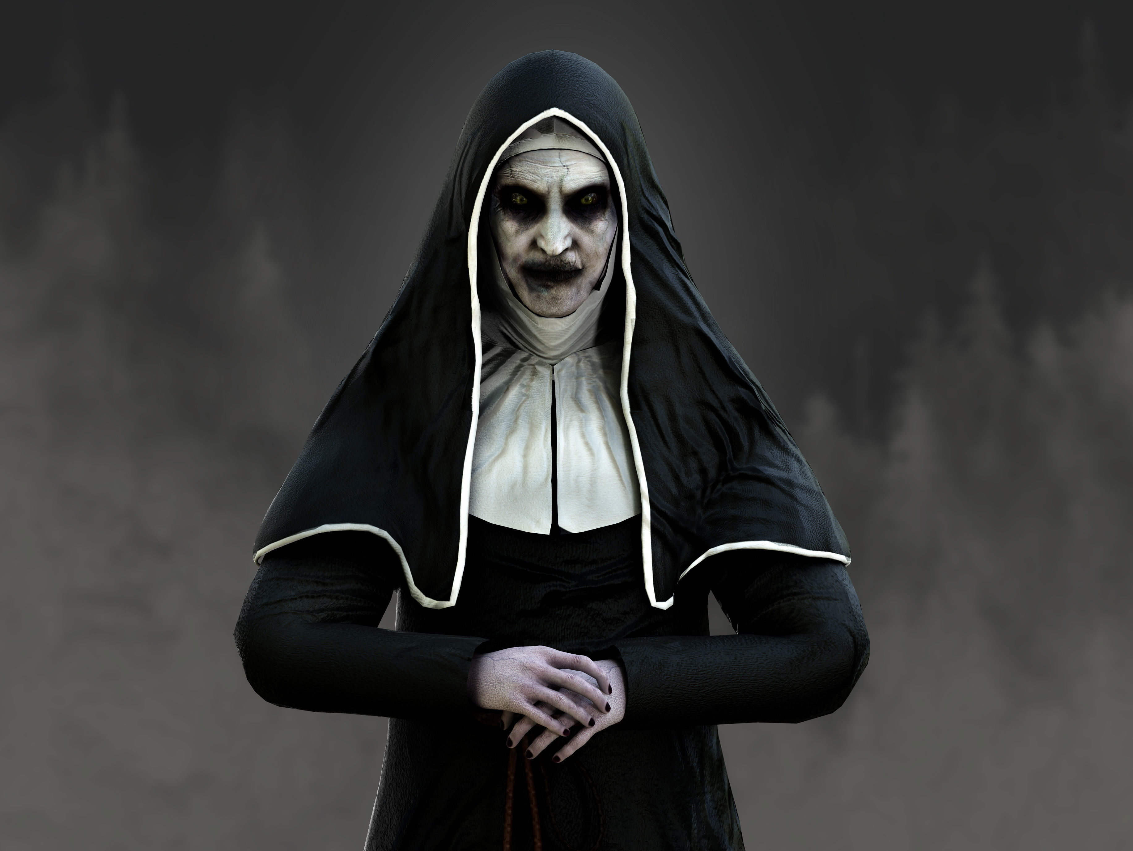 3D model Valak nun VR / AR / low-poly rigged animated | CGTrader