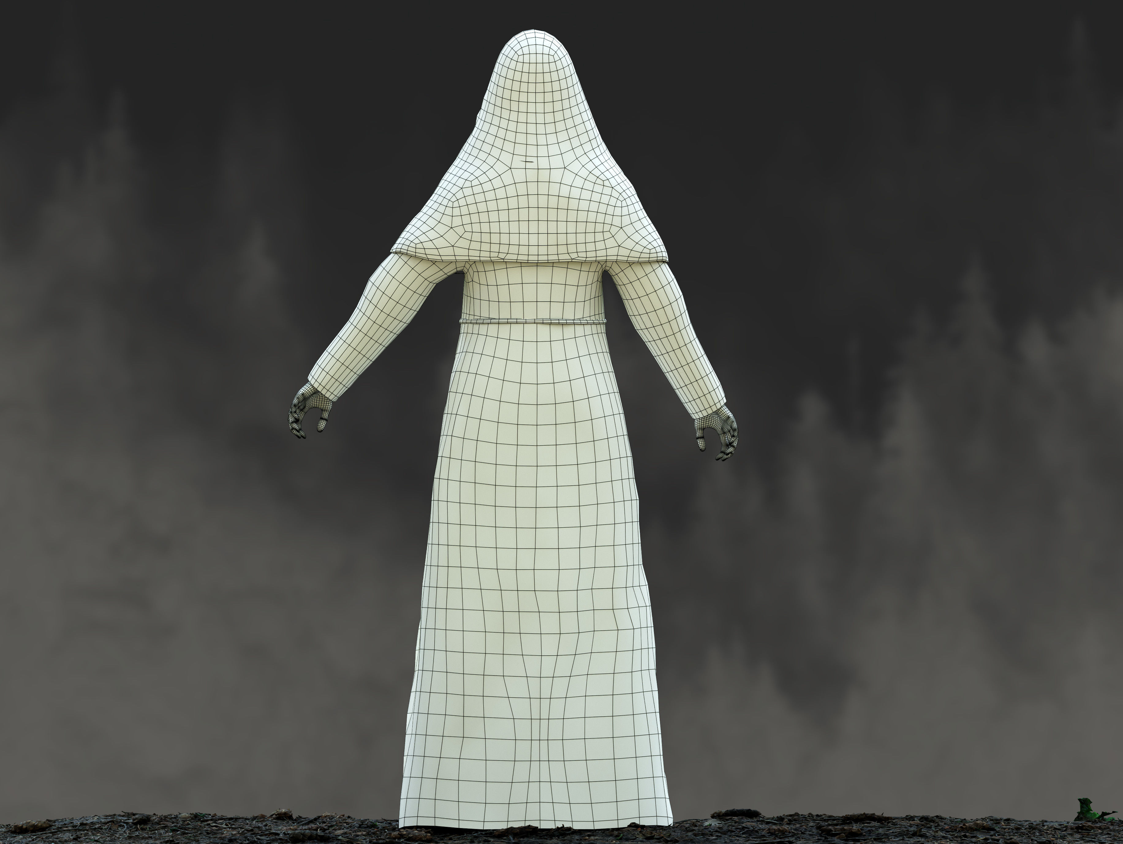 3D model Valak nun VR / AR / low-poly rigged animated | CGTrader