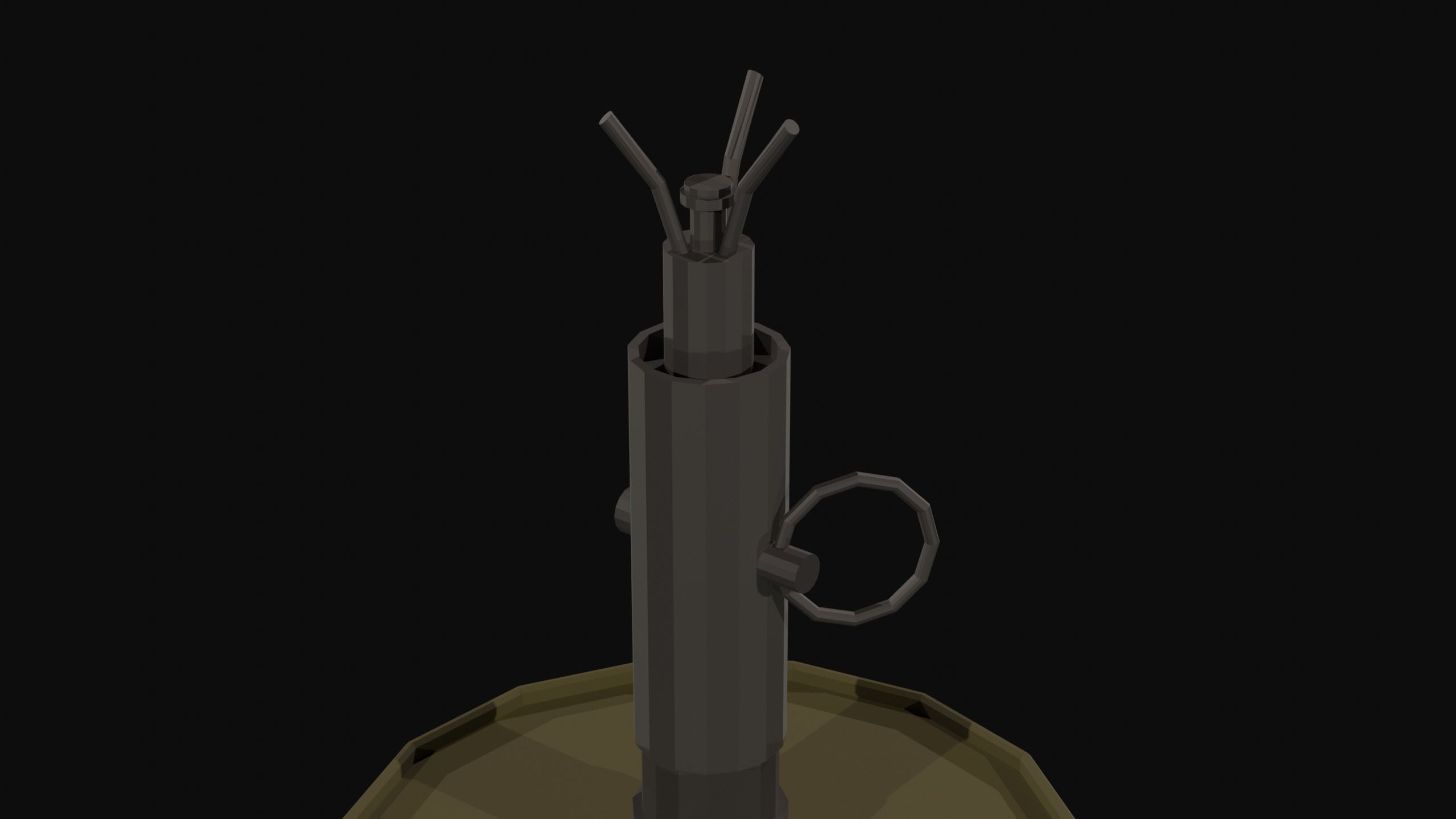 3D model Bouncing Betty S-Mine Low Poly VR / AR / low-poly | CGTrader