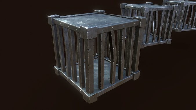 3D model Stylized PBR Cage Metal VR / AR / low-poly | CGTrader