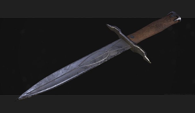 Iron Dagger free VR / AR / low-poly 3D model | CGTrader