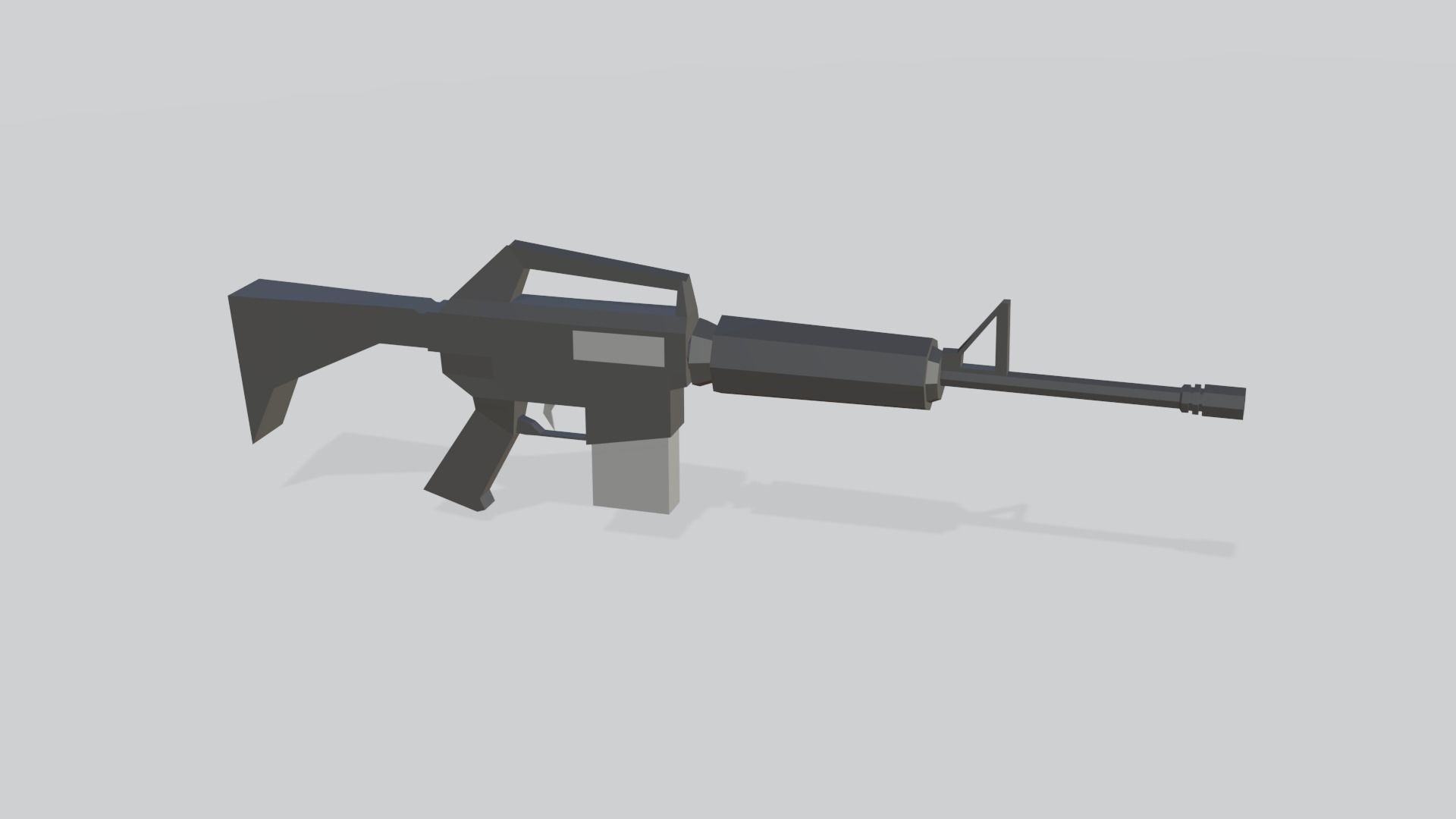 3D model game-ready Low-Poly AR-15 | CGTrader