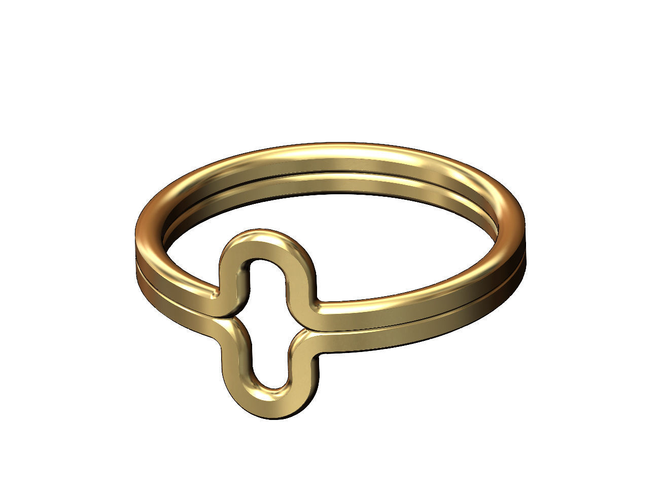 Wire slot shaped thin band US sizes 5to9 3D model 3D printable | CGTrader