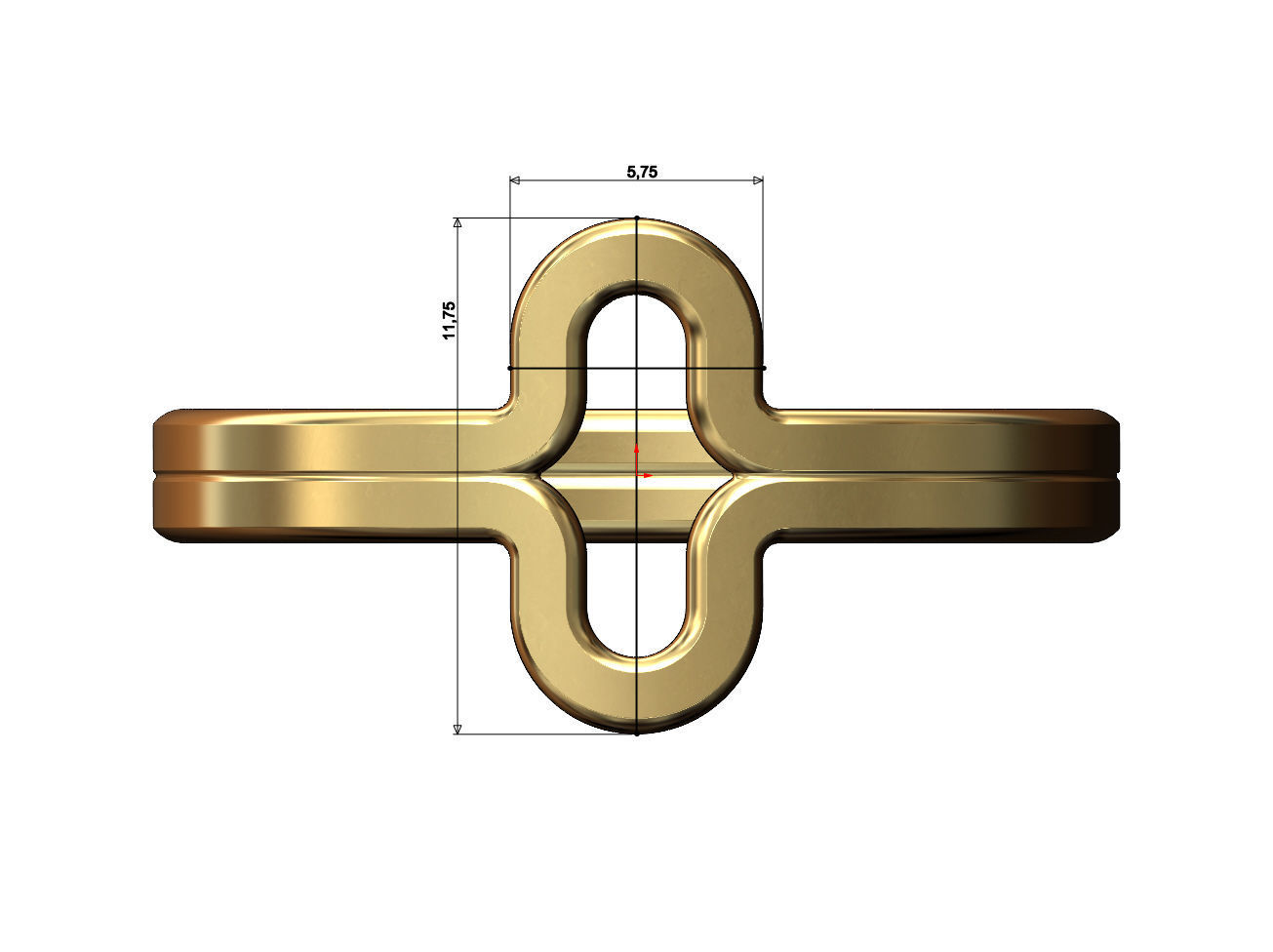 Wire slot shaped thin band US sizes 5to9 3D model 3D printable | CGTrader