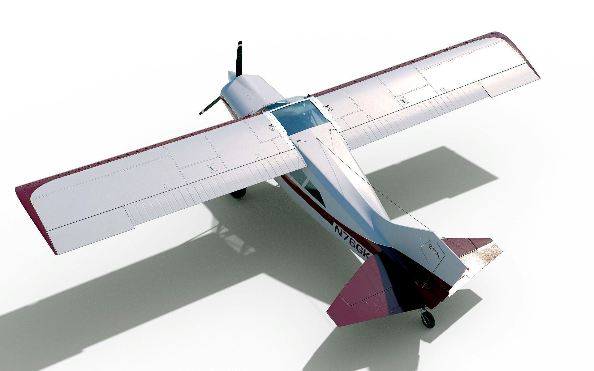 Maule light aircraft with interior 3D model | CGTrader