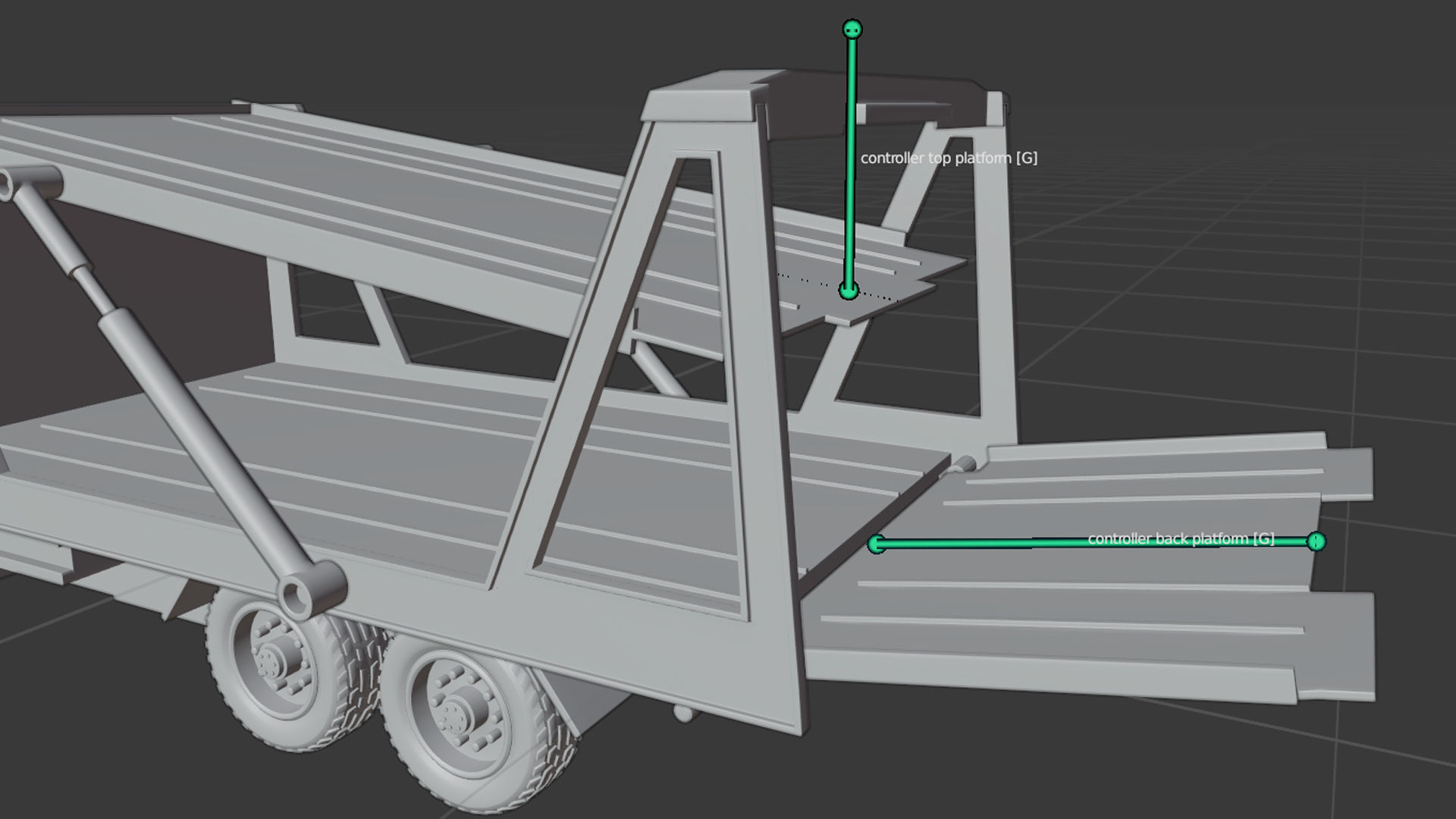 Toy car transporter 3D model rigged | CGTrader