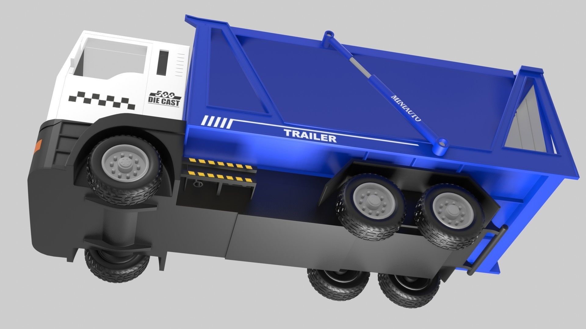 Toy car transporter 3D model rigged | CGTrader