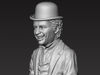 Charlie Chaplin portrait Sculpture 3D model 3D printable | CGTrader