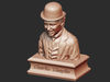 Charlie Chaplin portrait Sculpture 3D model 3D printable | CGTrader