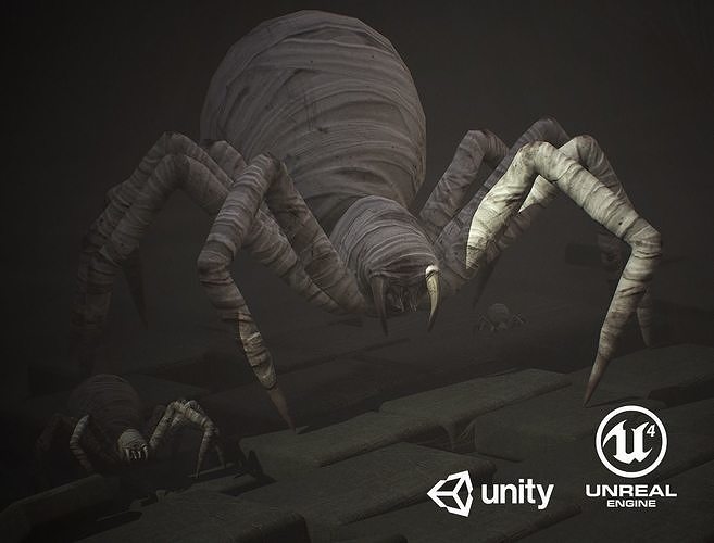 3D model Spider mummy VR / AR / low-poly | CGTrader
