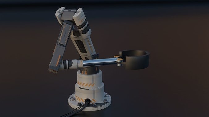Mechanical Arm free VR / AR / low-poly 3D model rigged | CGTrader