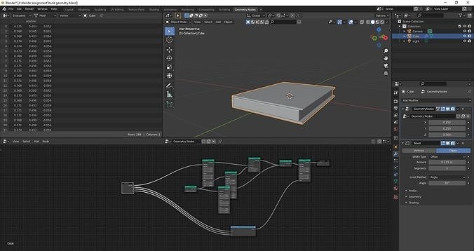 3D model BOOK WITH GEOMETRY NODES VR / AR / low-poly animated | CGTrader