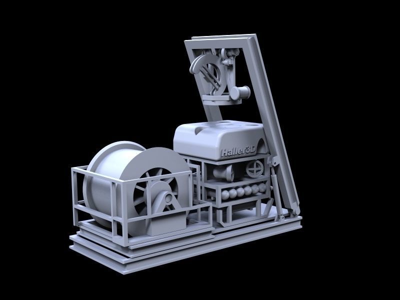 ROV type A with LARS 3D model 3D printable | CGTrader