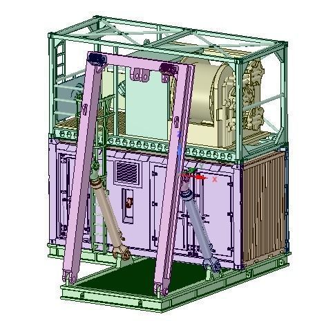 ROV UNIT Container LARS 3D model 3D printable | CGTrader