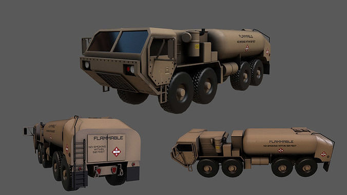 3D model military truck oshkosh m978a4 3d model VR / AR / low-poly ...