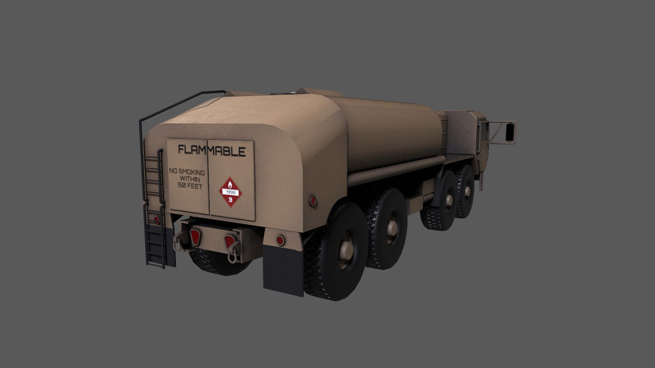 3D model military truck oshkosh m978a4 3d model VR / AR / low-poly ...