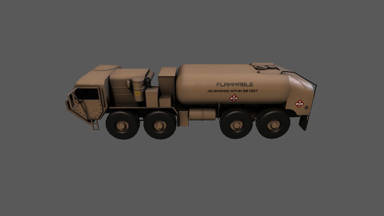 3D model military truck oshkosh m978a4 3d model VR / AR / low-poly ...