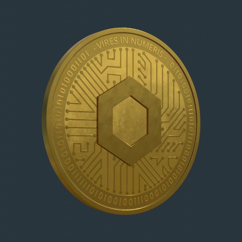 Chainlink LINK - Cryptocurrency Coin 3D model | CGTrader