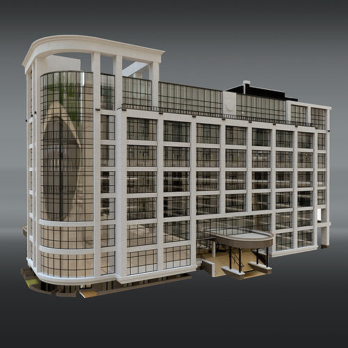 Urban Court Building 3D model | CGTrader