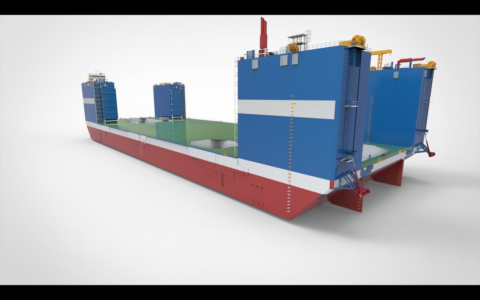 Floating dock 3 drydock 3D model | CGTrader