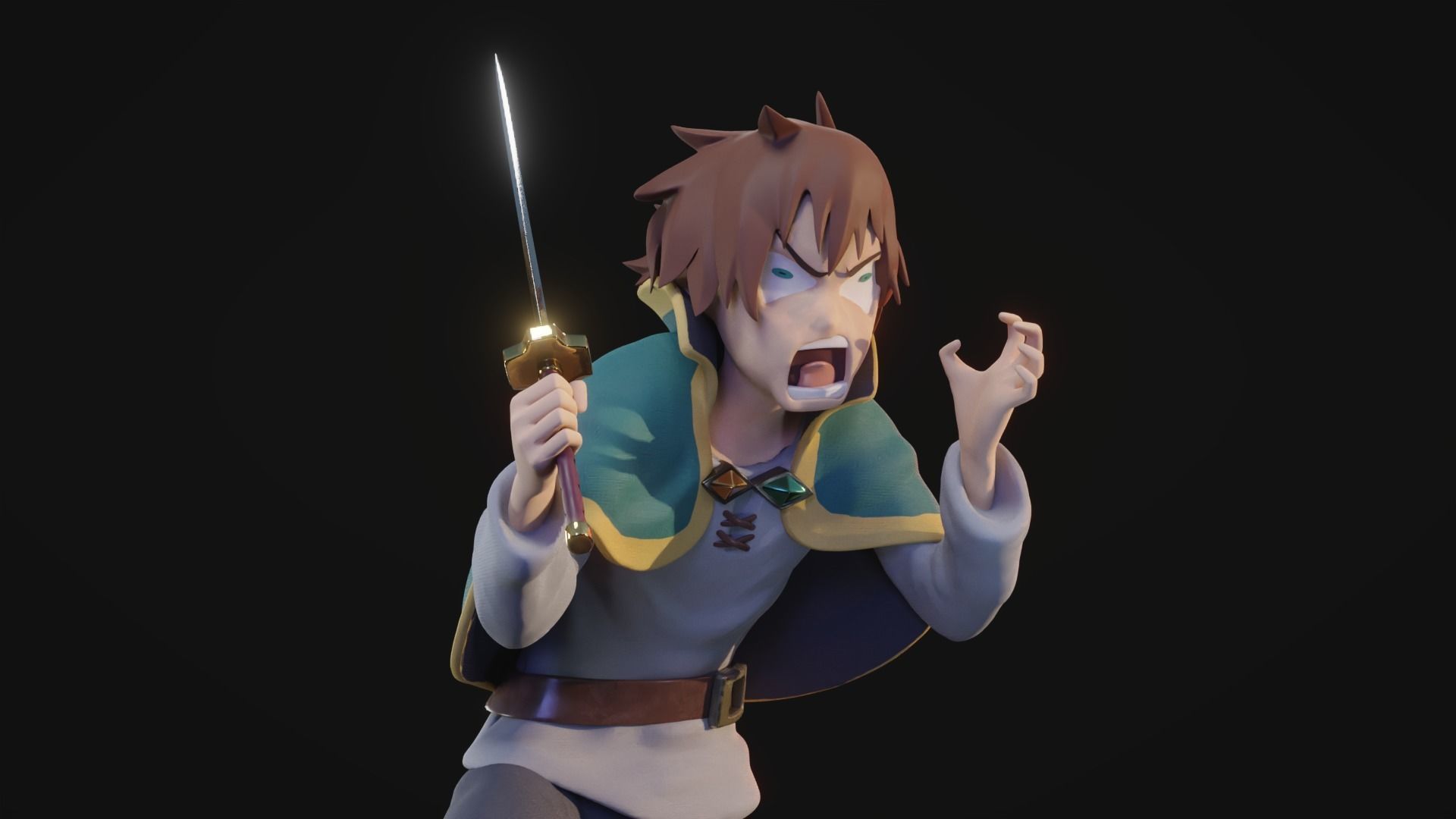 Kazuma from Konosuba 3D model 3D printable | CGTrader