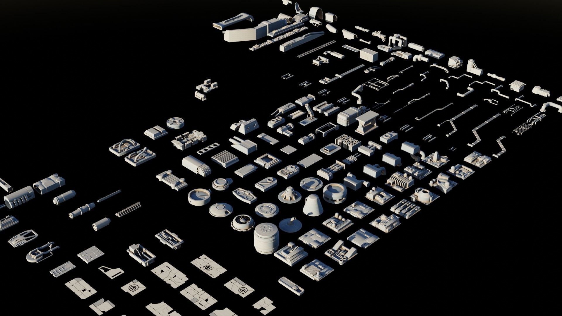 Scifi Kitbashing 3D model | CGTrader