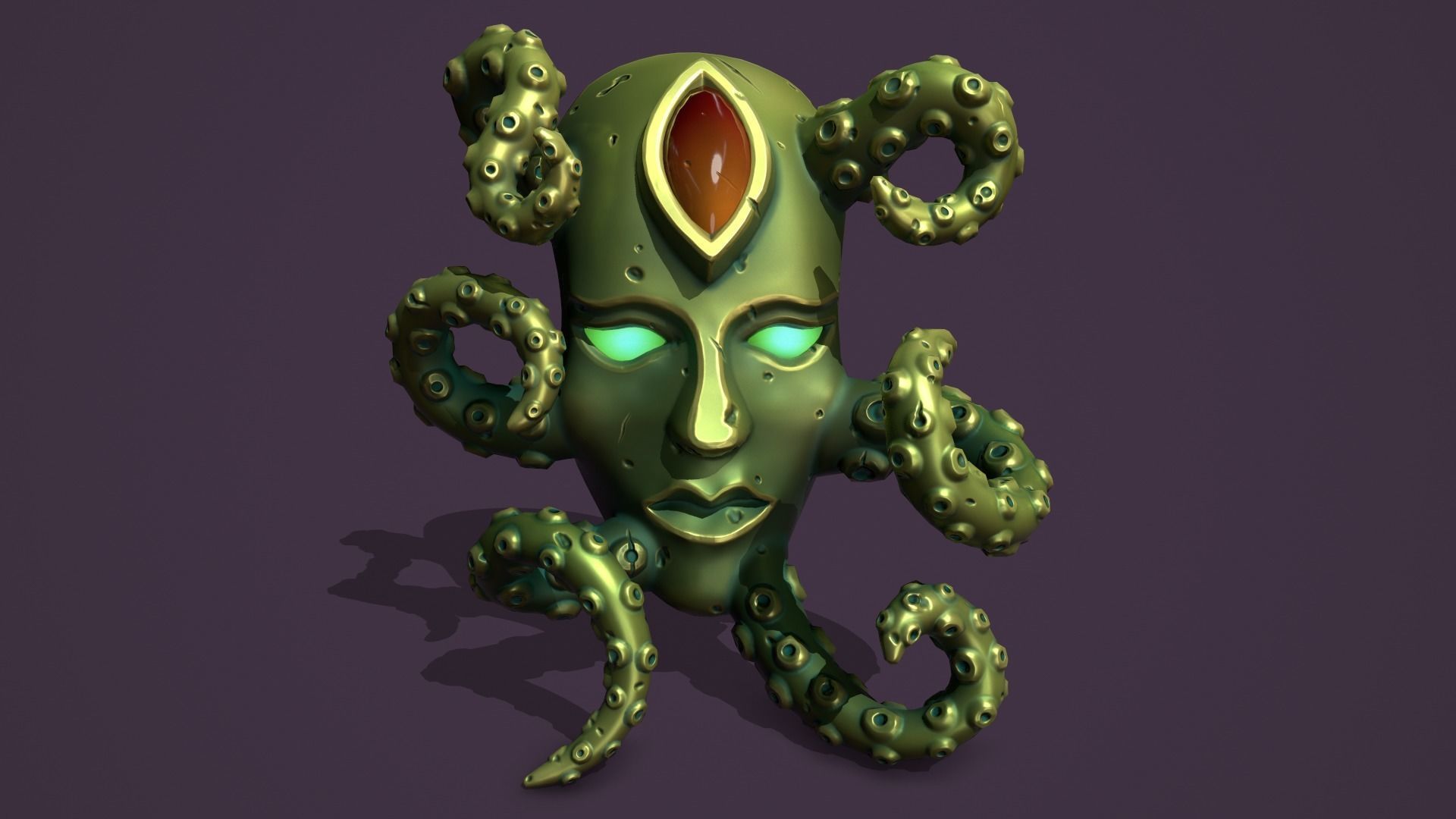 3D model Octopus mask VR / AR / low-poly | CGTrader