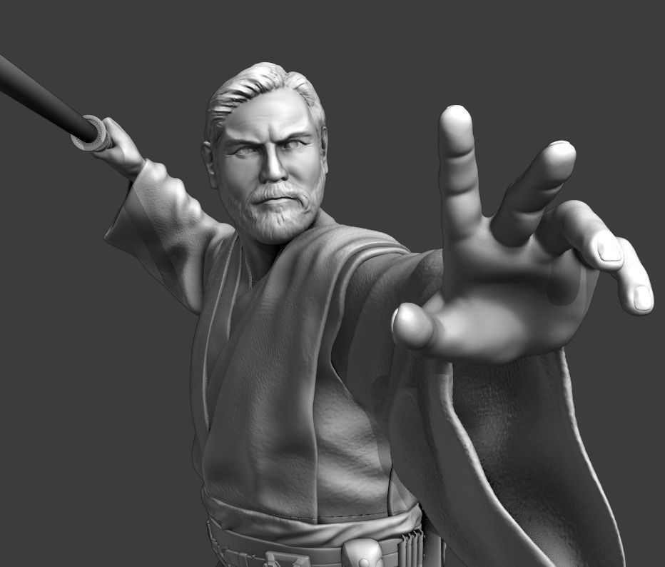 Obi Wan Kenobi 3D model 3D printable | CGTrader