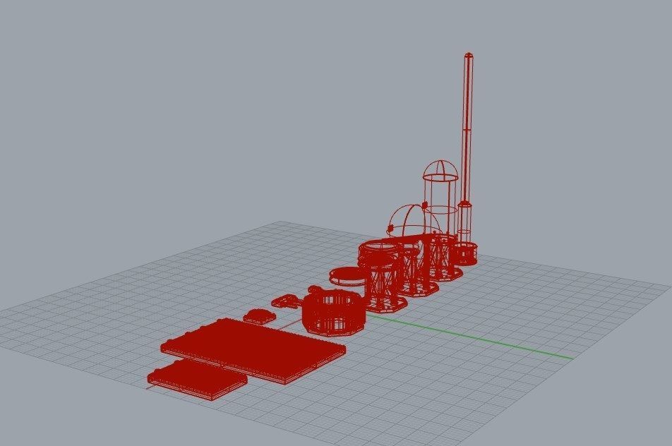Antennas and Arrays Kitbash Pack 3D model 3D printable | CGTrader