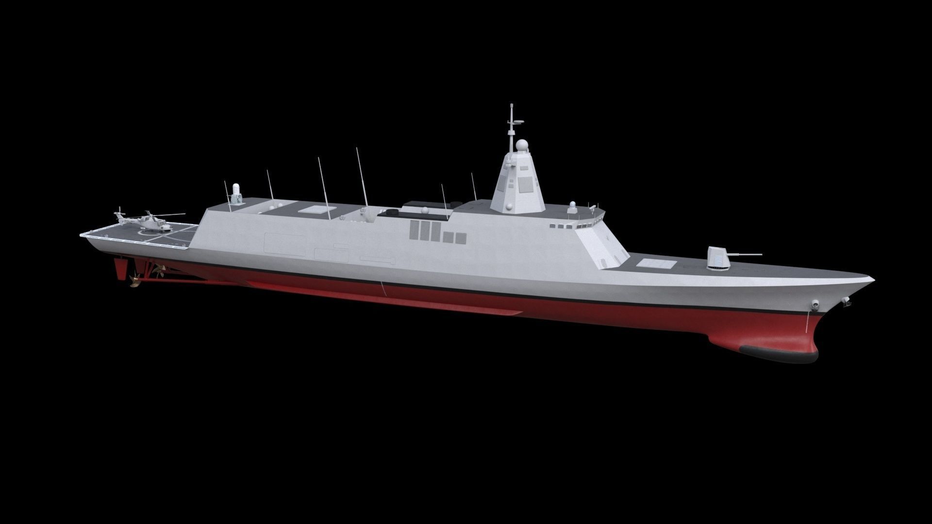 Korean KDDX destroyer DSME 8000 3D model | CGTrader