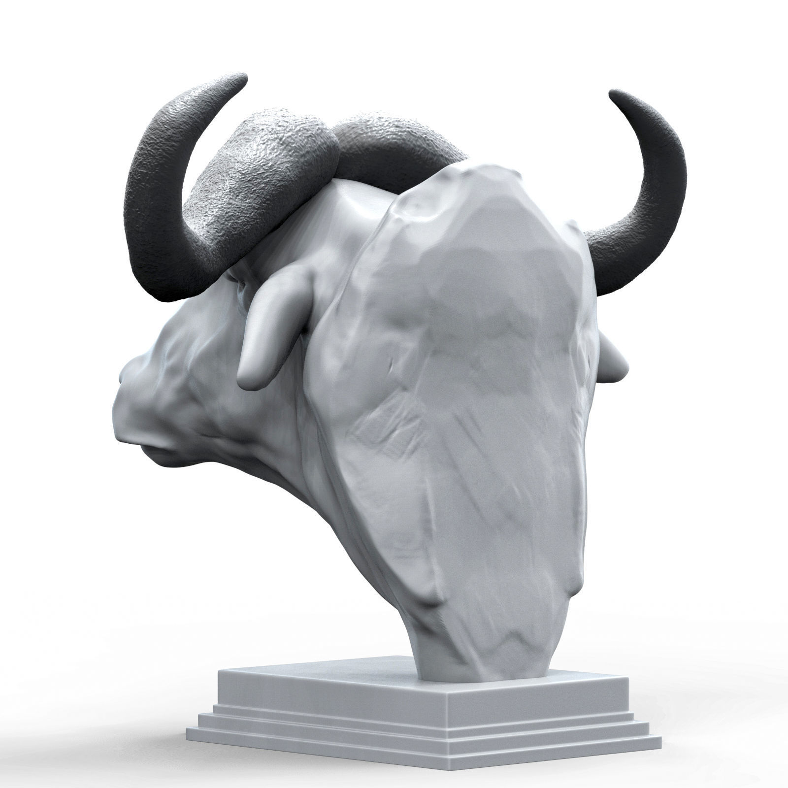 African Buffalo Head Statue 3D model 3D printable | CGTrader