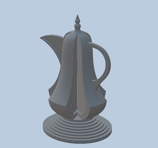 dallah building model 3D model 3D printable | CGTrader