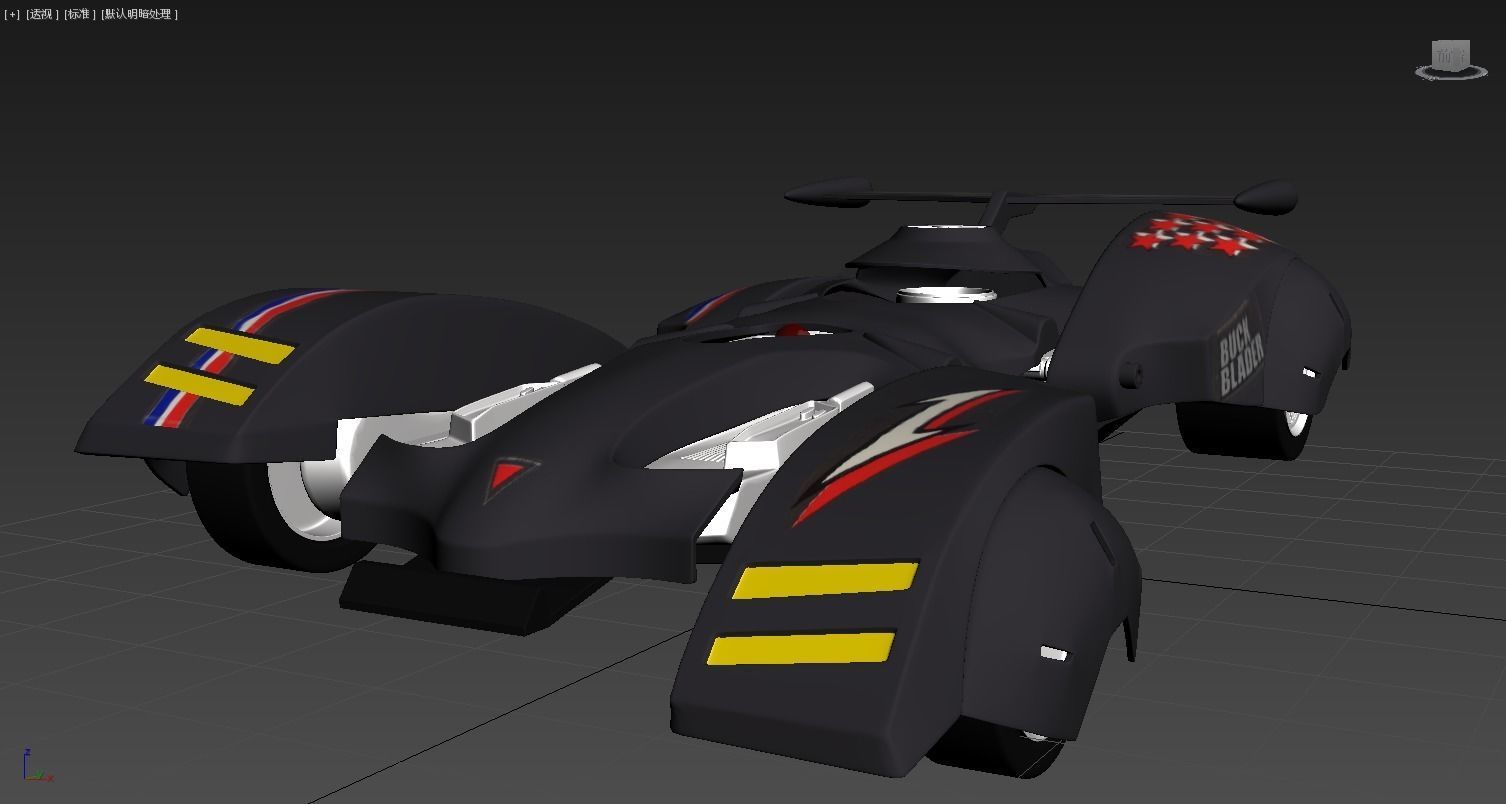 4WD model American team racing car 3D model | CGTrader