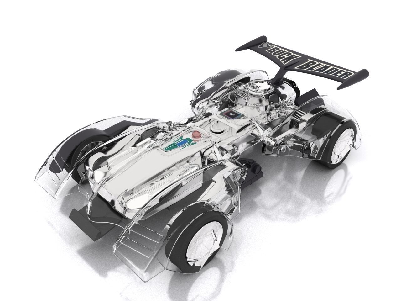 4WD model American team racing car 3D model | CGTrader