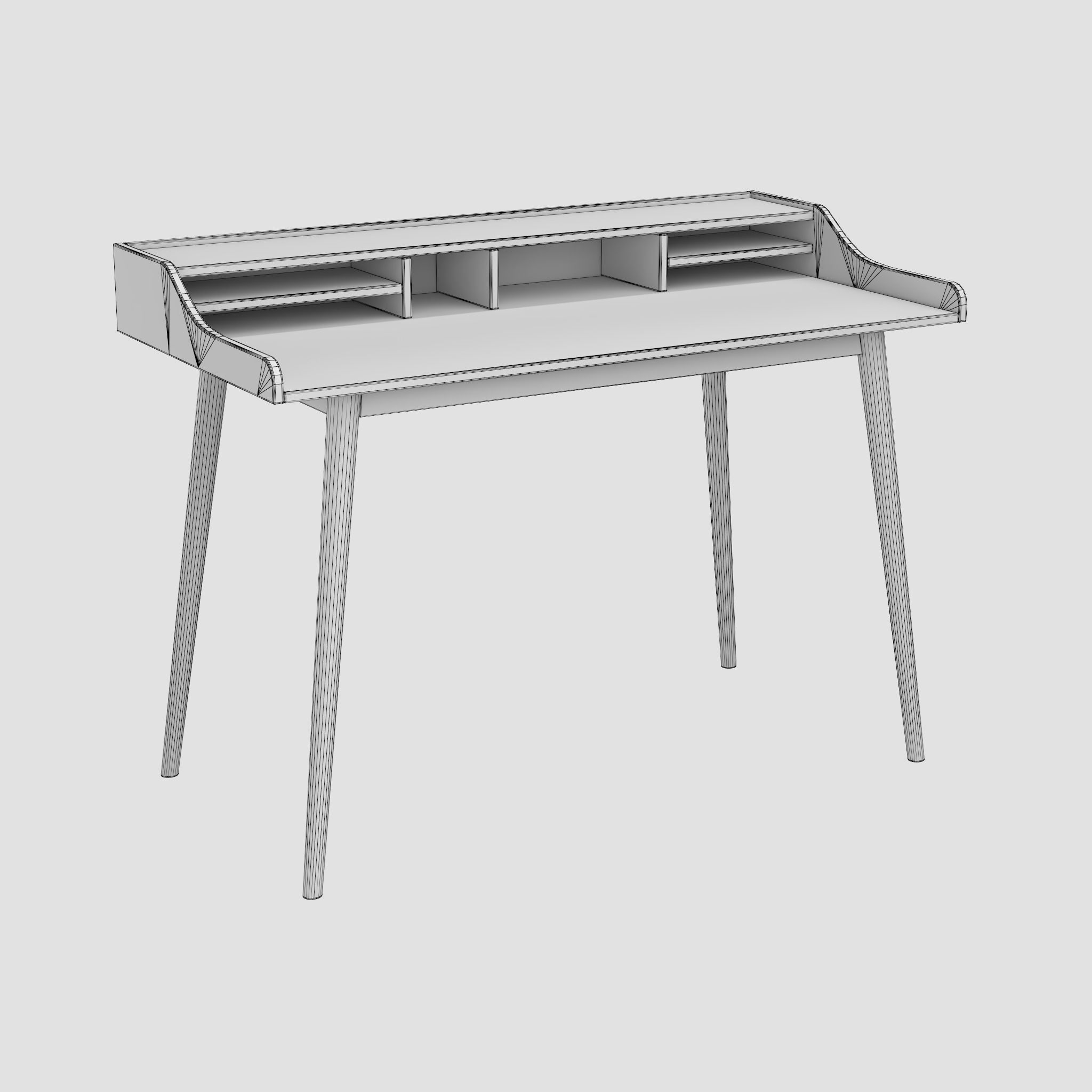 3D model Writing desk PBR low-poly VR / AR / low-poly | CGTrader