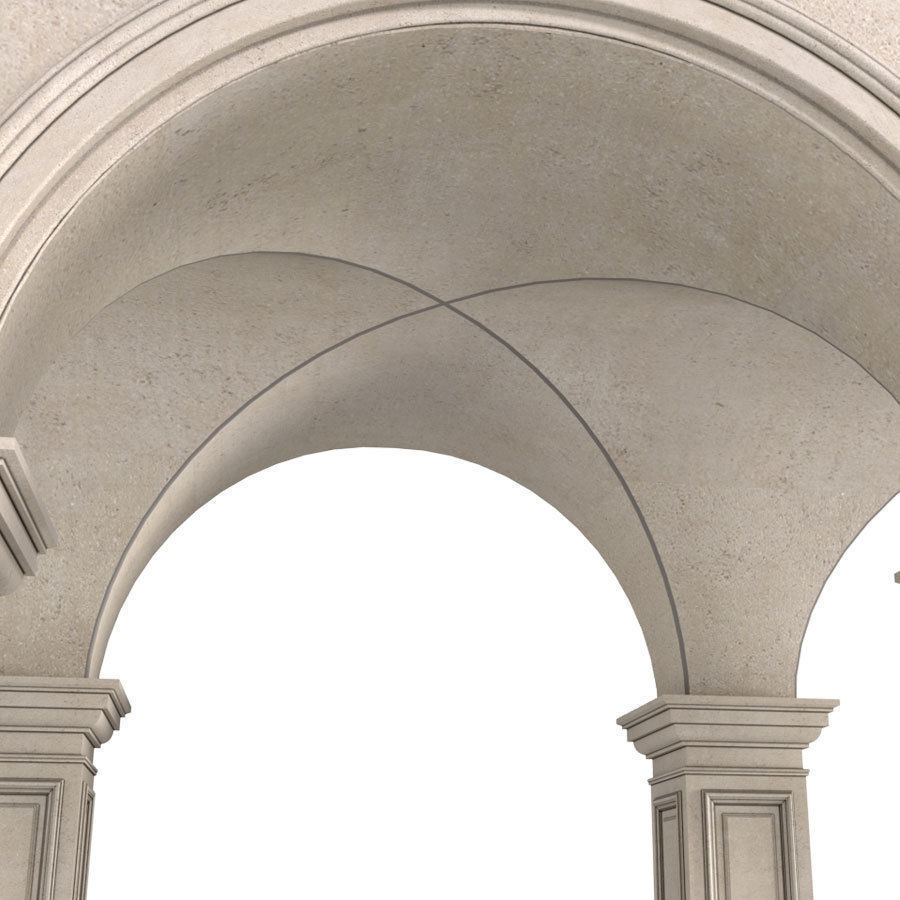 Arched Vaulted Gallery 3D model | CGTrader