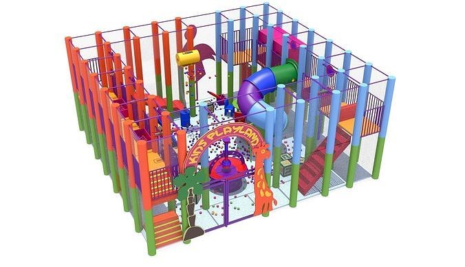 Indoor Playground 3D model | CGTrader